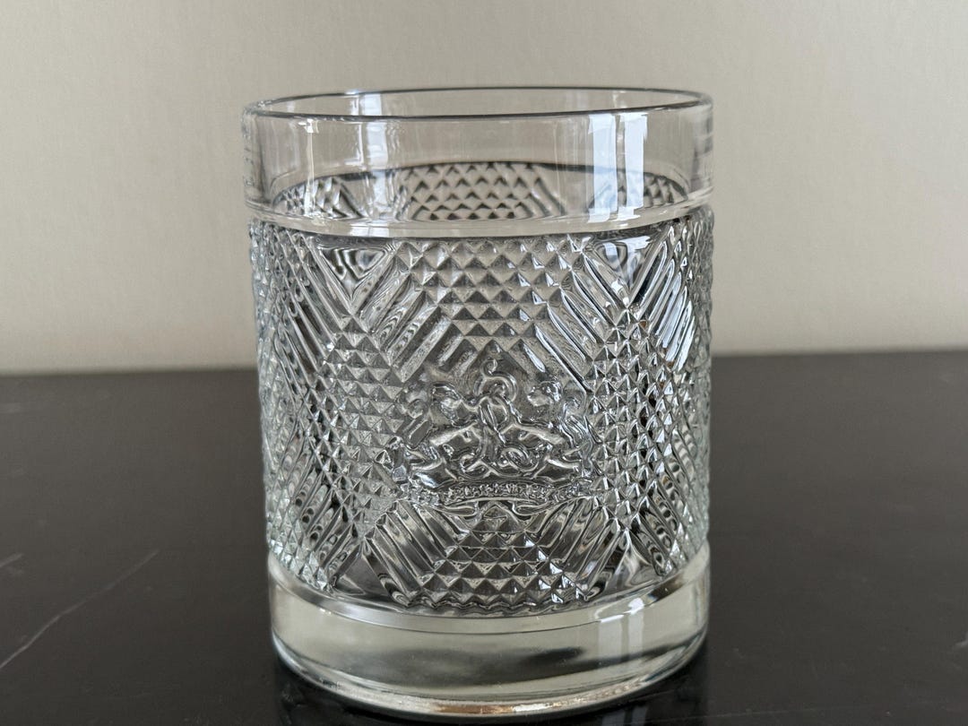 Ralph Lauren Argyle Safari Old Fashioned Glass - Etsy