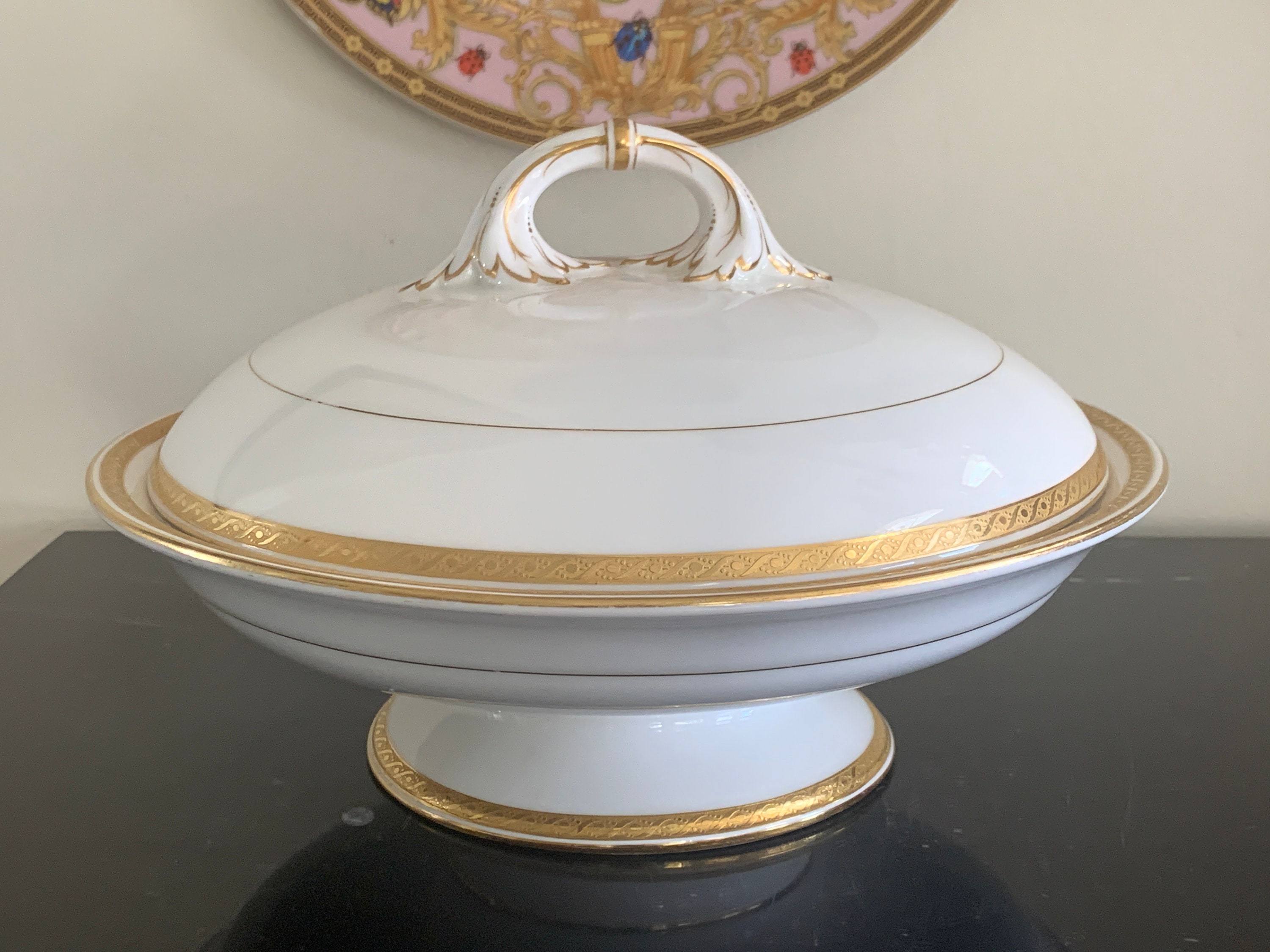 Antique Royal Worcester Porcelain 1920's Footed Round - Etsy