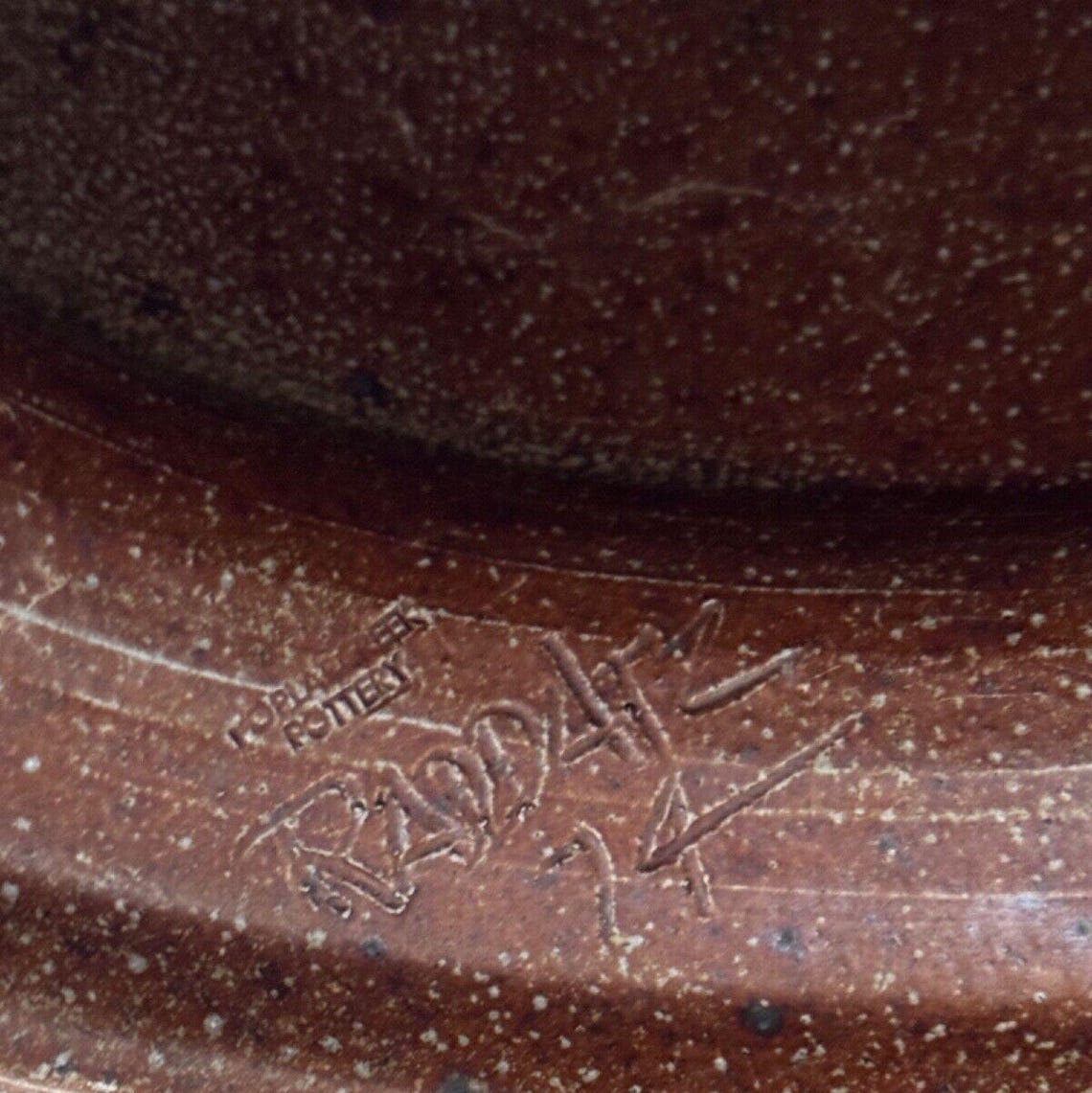 Dale Raddatz Poplar Creek Pottery 1974 Large 11" Salt Glazed Stoneware ...