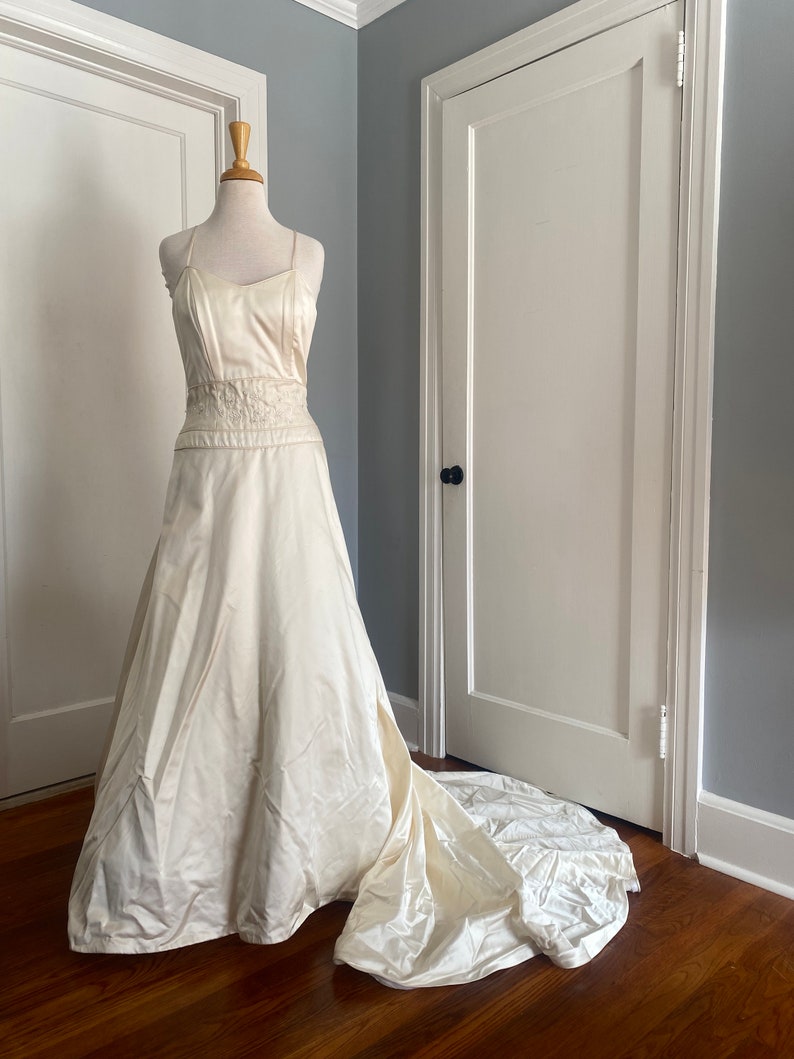 Vintage 2000s Renella De Fina Silk Wedding Gown - Etsy