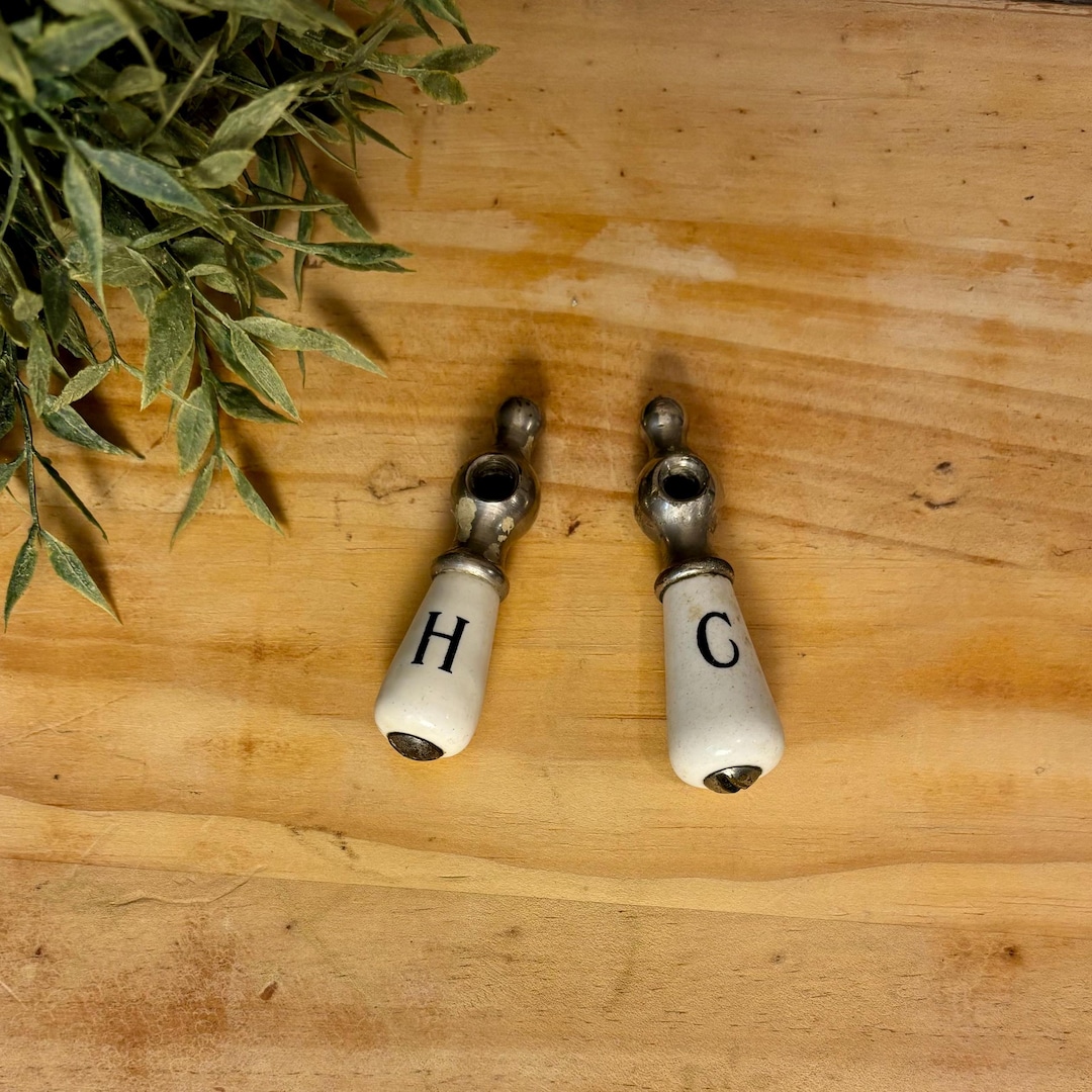 Set of Antique Porcelain Faucet Handles - Porcelain Faucet Handles ...