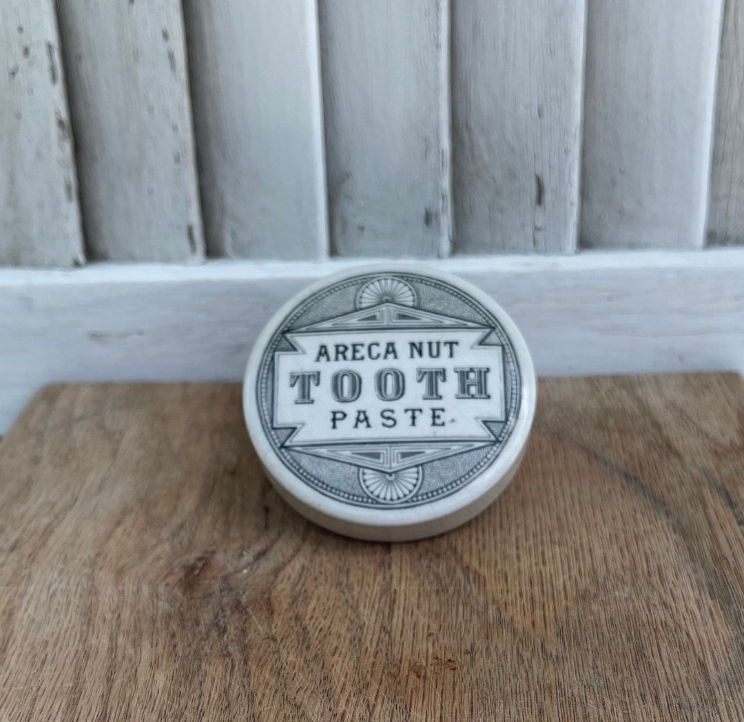 Antique Ironstone Areca Nut Toothpaste Lid - Etsy