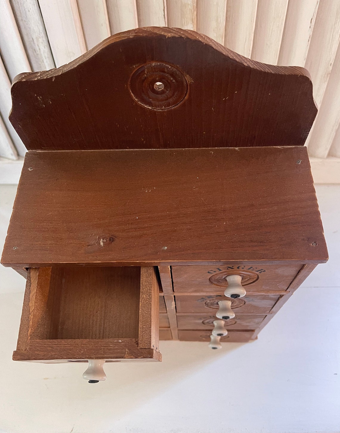Antique Wooden Spice Cabinet Farmhouse Kitchen Spice Cabinet - Etsy
