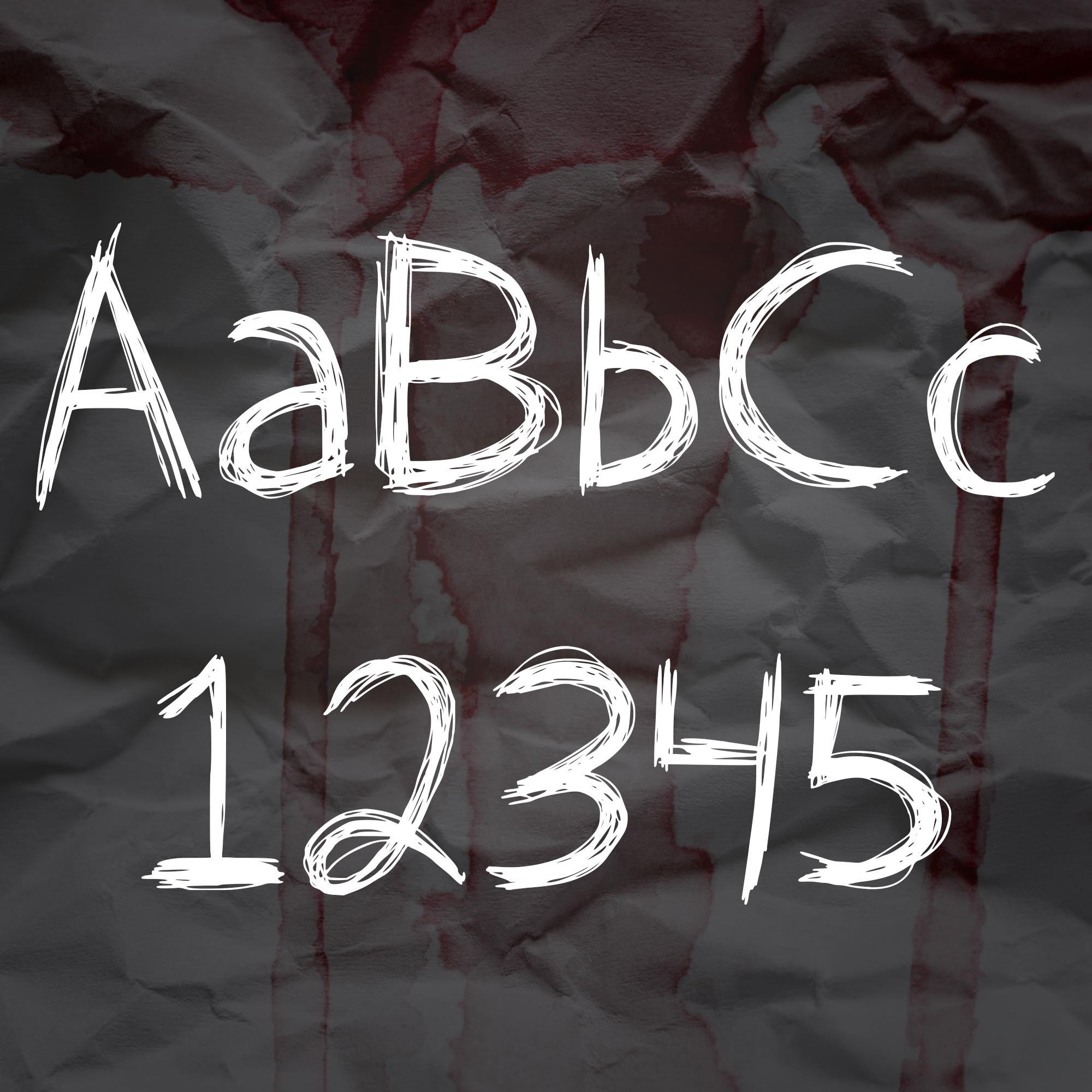 Blackmail Note - Spooky and Halloween Themed Original Font, Halloween ...