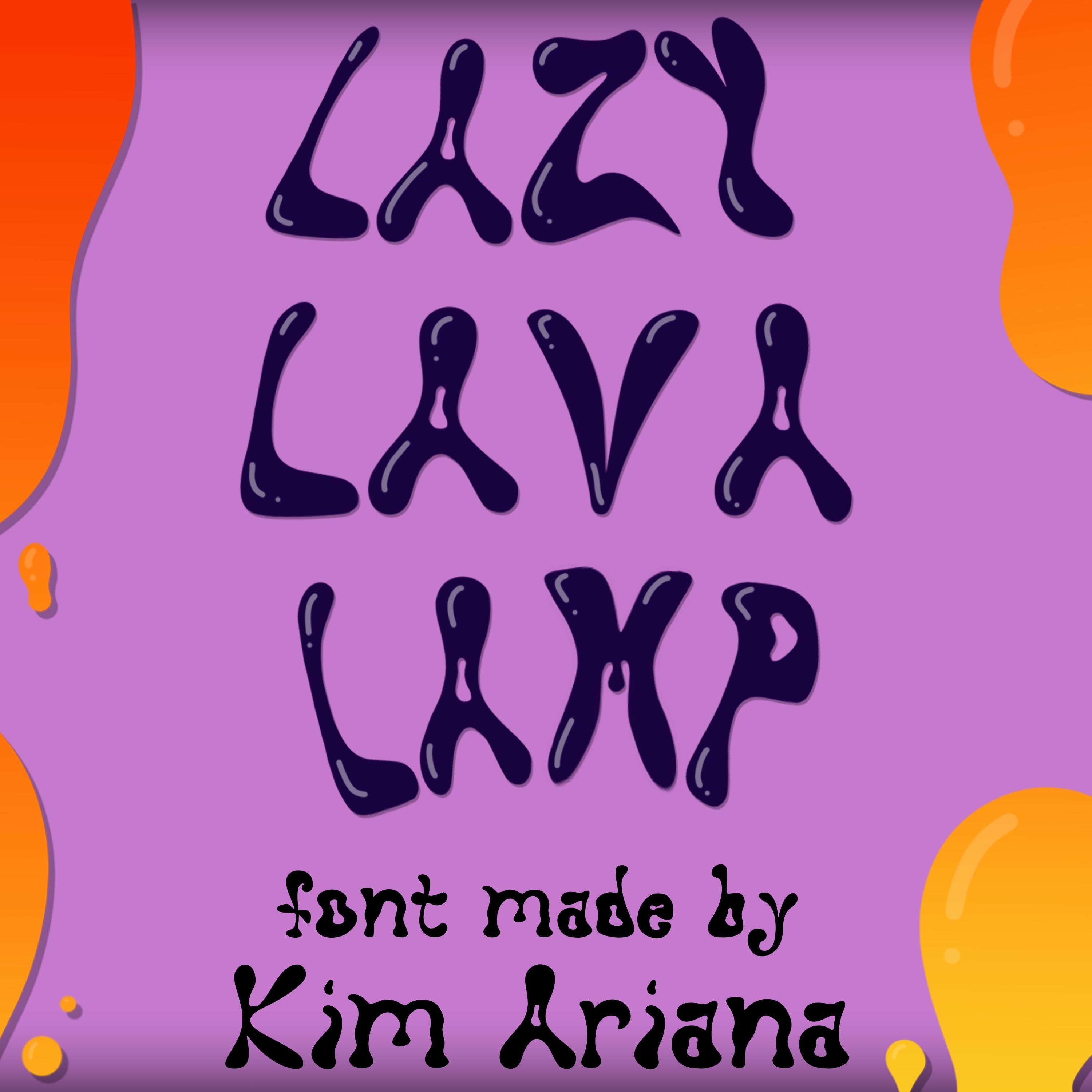 Lazy Lava Lamp - Original Font, Retro Font, Font Download, Funky and ...