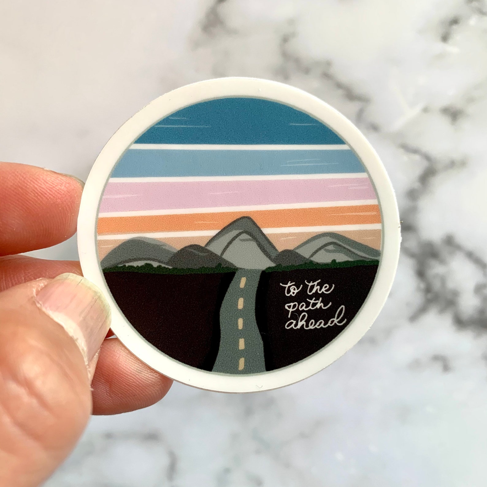 To the Path Ahead Sticker, Sticker for Runner, Run Planner Sticker ...