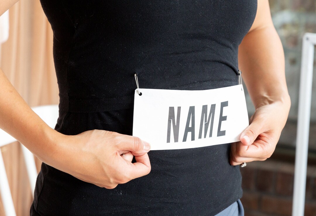 DIY Race Bib Kit: Weatherproof Marathon Name Tag - Etsy