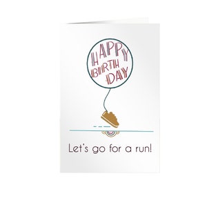 Happy Birthday Runner Card, Birthday Run, Runner Birthday, Marathon ...
