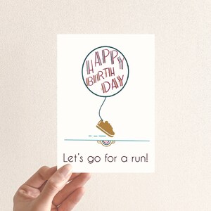Happy Birthday Runner Card, Birthday Run, Runner Birthday, Marathon ...