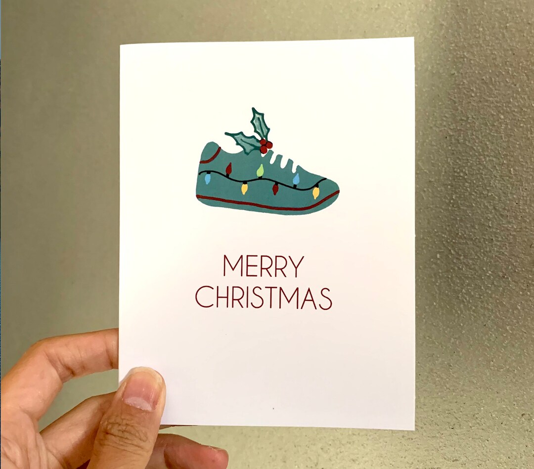 Merry Christmas Runner Card, Holiday Runner Card - Etsy