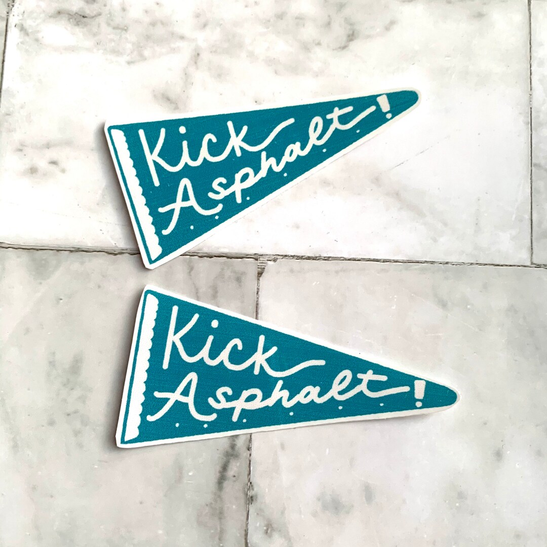 Kick Asphalt Sticker,run Sticker, Sticker for Runner, Run Bottle ...