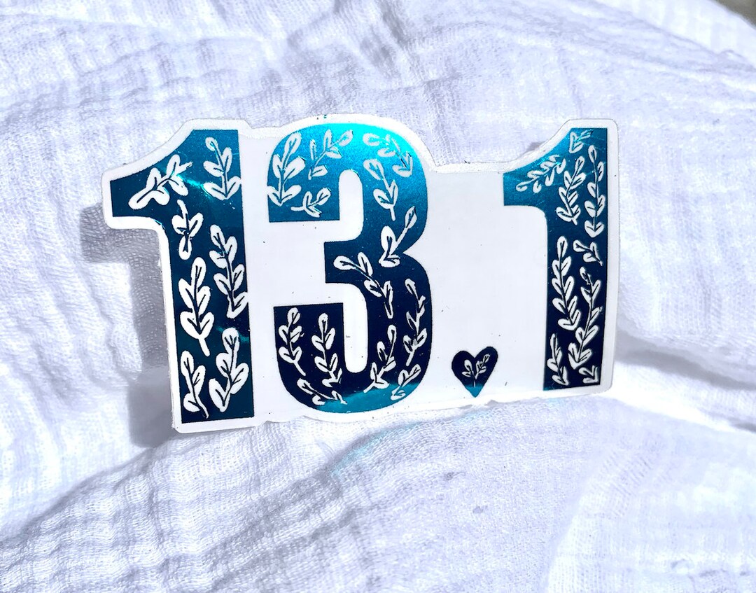 13.1 Half Marathon Sticker, Half Marathon Runner Sticker, 13.1 Decal ...