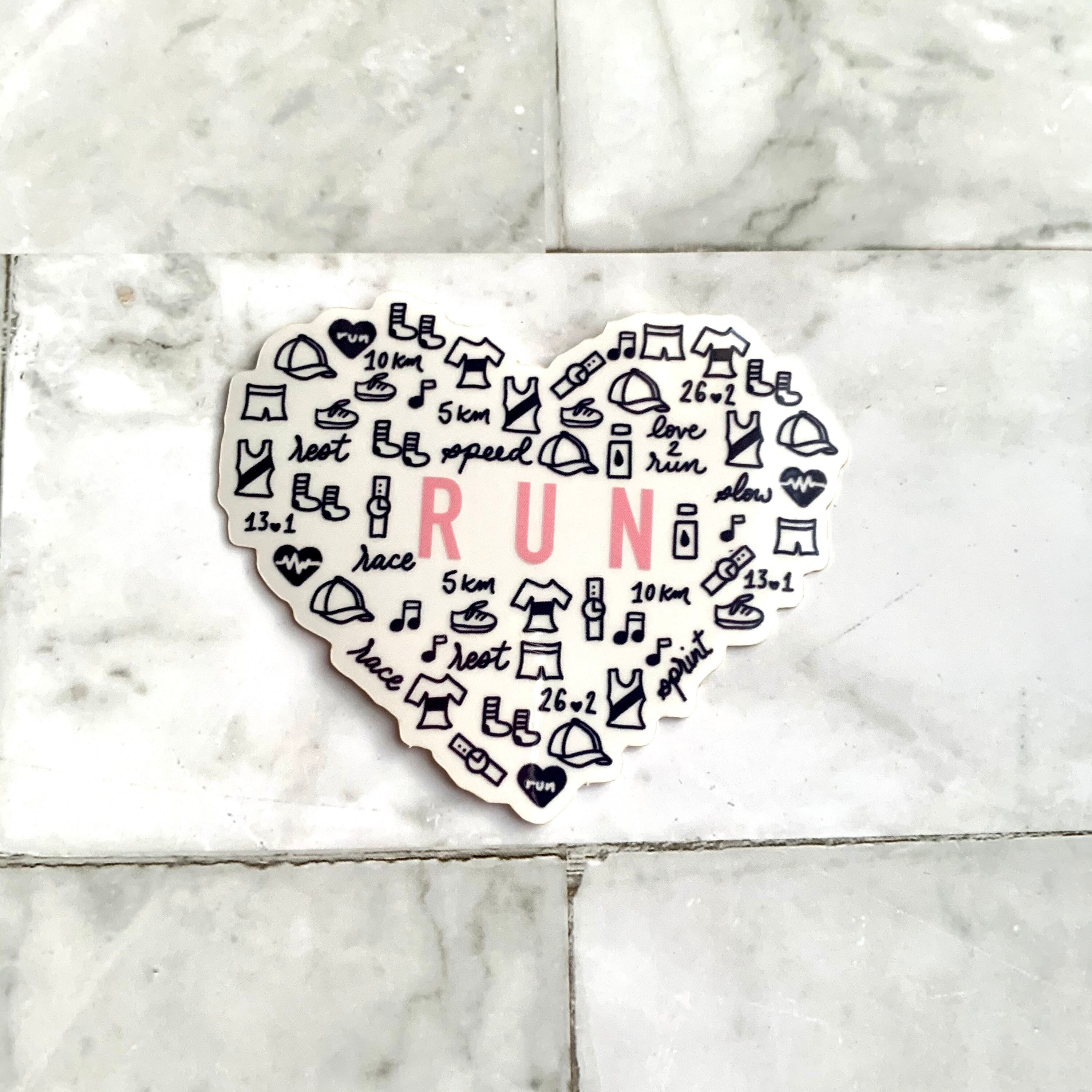 Run Sticker Sticker for Runner Water Bottle Sticker Runner | Etsy