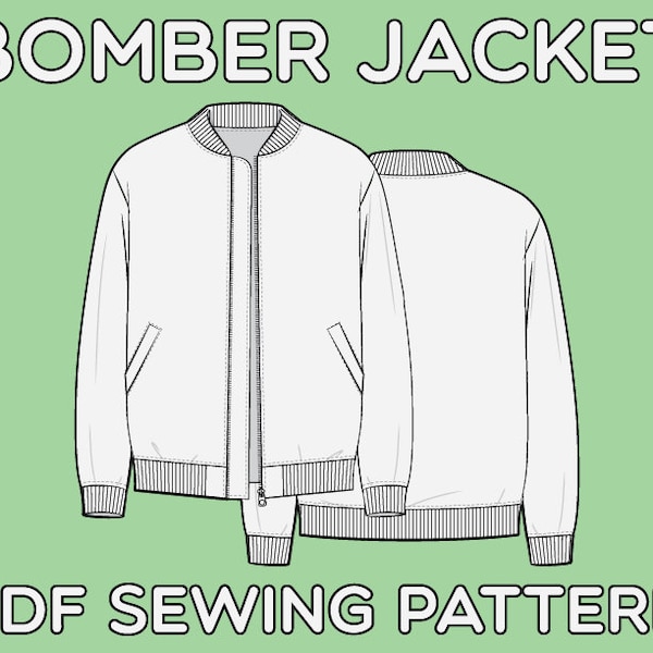 Bomber Jacket Pattern - Etsy