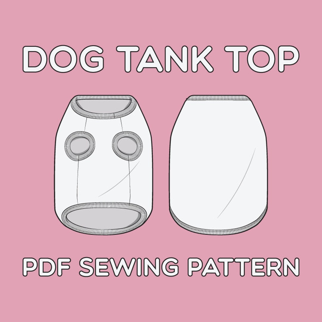 Dog Tank Top PDF Sewing Pattern Sizes XS / S / M / L / XL - Etsy