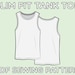 Slim Fit Tank Top PDF Sewing Pattern Sizes XS / S / M / L / XL | Etsy