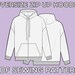 Oversize Zipper Hoodie PDF Sewing Pattern Sizes XS / S / M / L | Etsy