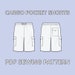 Cargo Pocket Shorts PDF Sewing Pattern Sizes XS / S / M / L / XL - Etsy