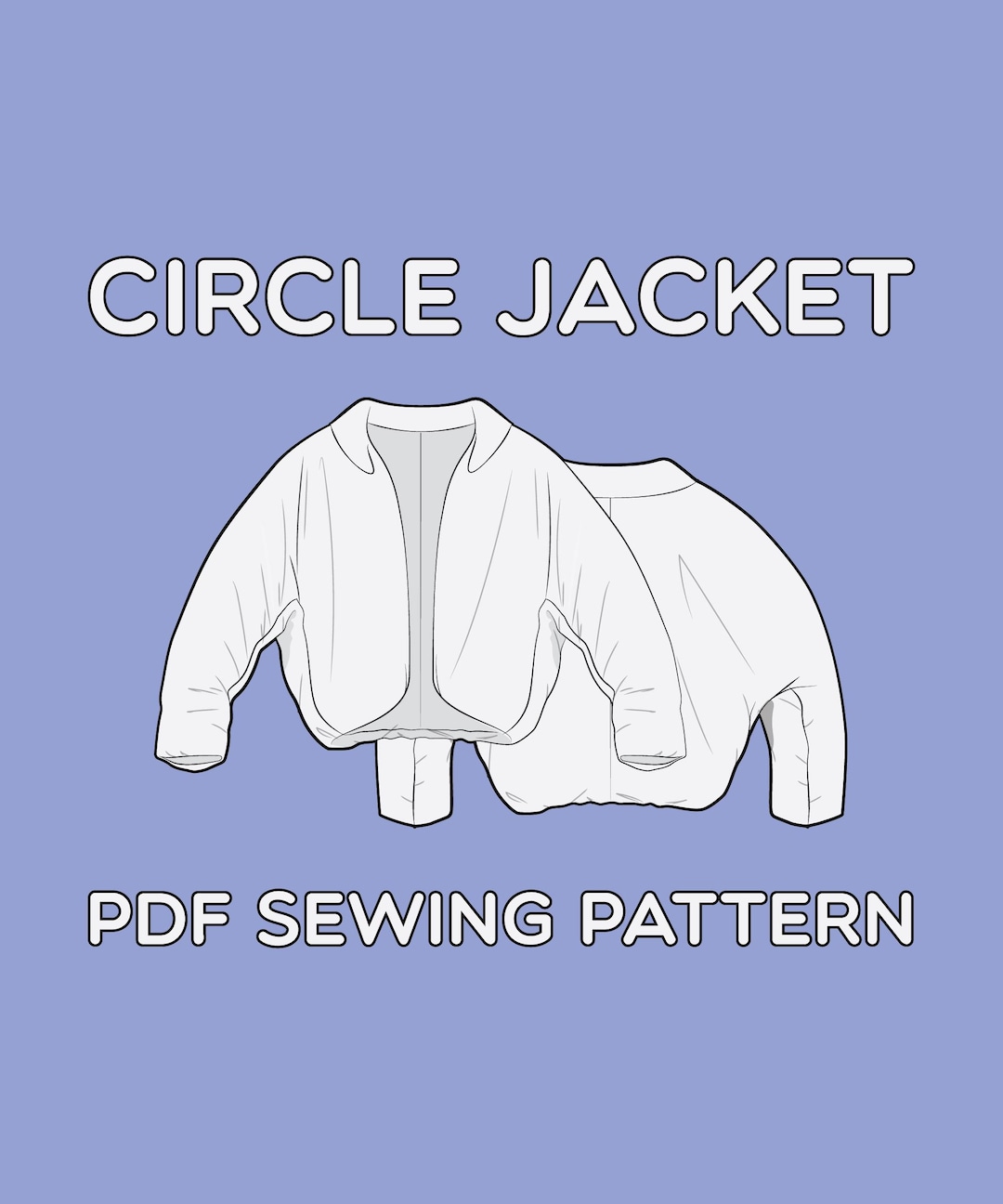 Circle Puffer Jacket Sewing Pattern PDF Sizes XS / S / M / L / XL - Etsy