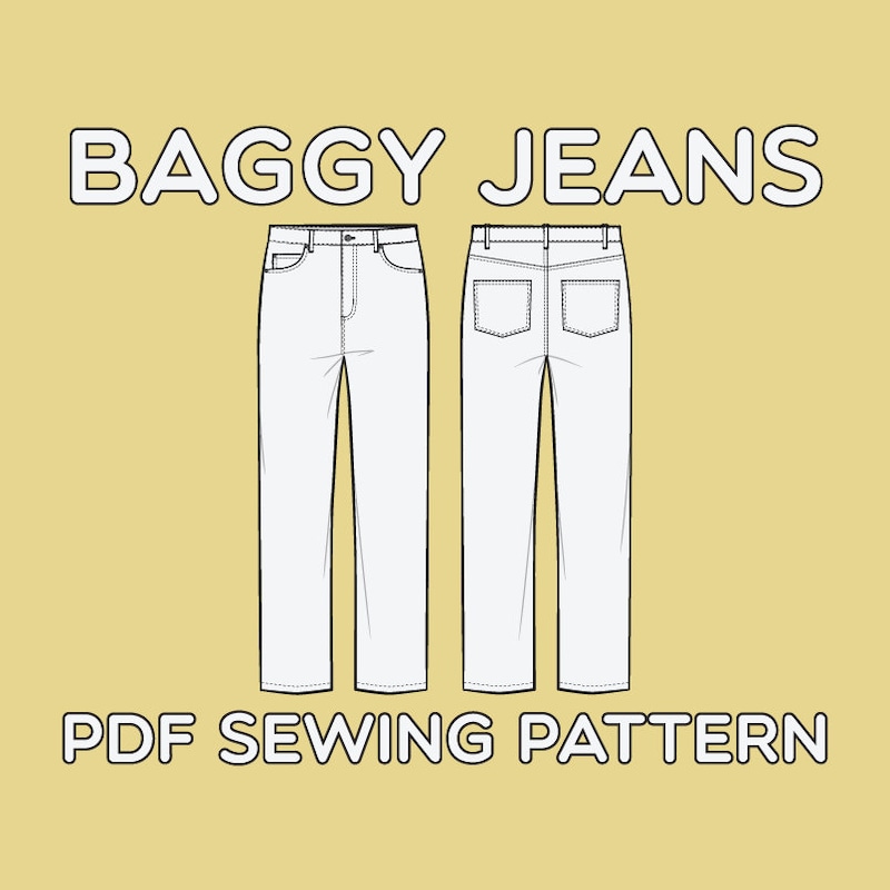 Mens Jeans Pattern - Etsy