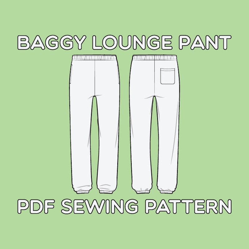 Baggy Pants Sewing Pattern - Etsy