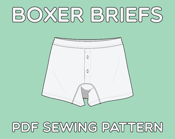 PATTERN Boxer Briefs for Mens, Sewing Pattern, Digital, Pattern PDF ...