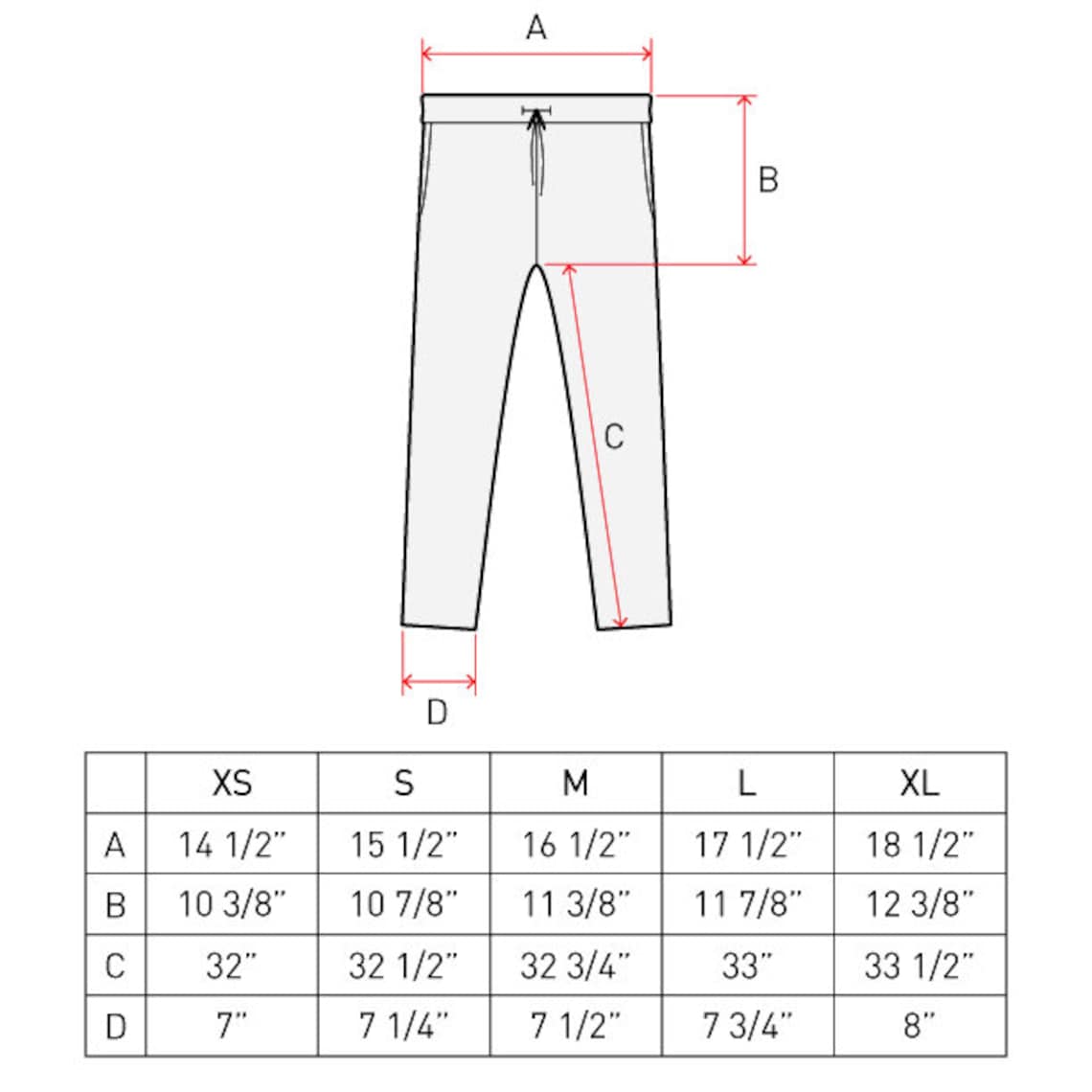Straight Cut Sweatpants PDF Sewing Pattern Sizes XS / S / M / - Etsy