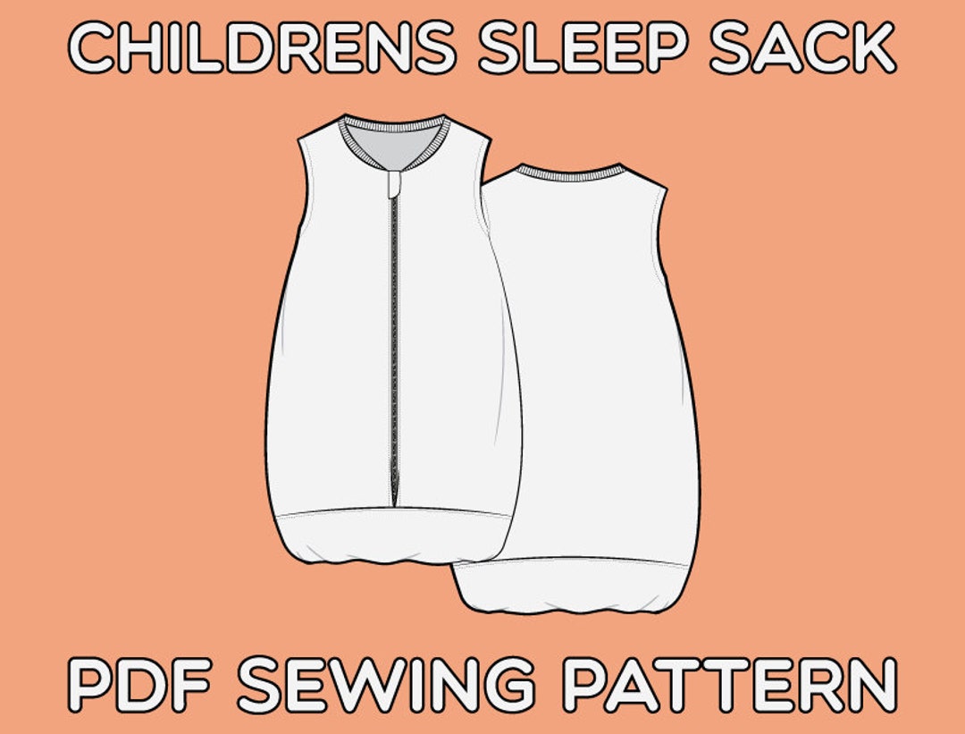 Children's Sleep Sack PDF Sewing Pattern Sizes XS / S / M - Etsy