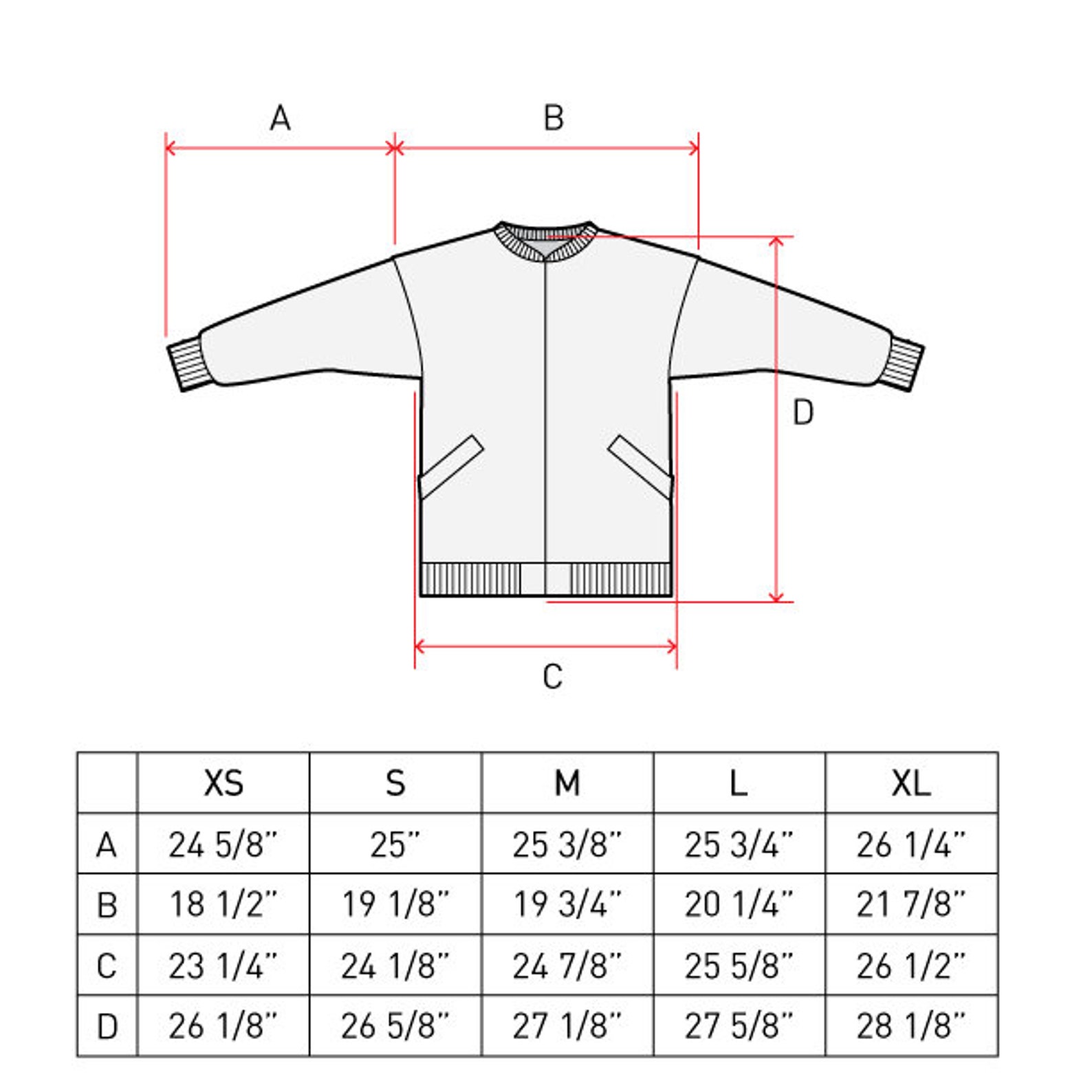 Varsity Jacket PDF Sewing Pattern Sizes XS / S / M / L / XL | Etsy Canada