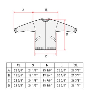 Varsity Jacket PDF Sewing Pattern Sizes XS / S / M / L / XL - Etsy