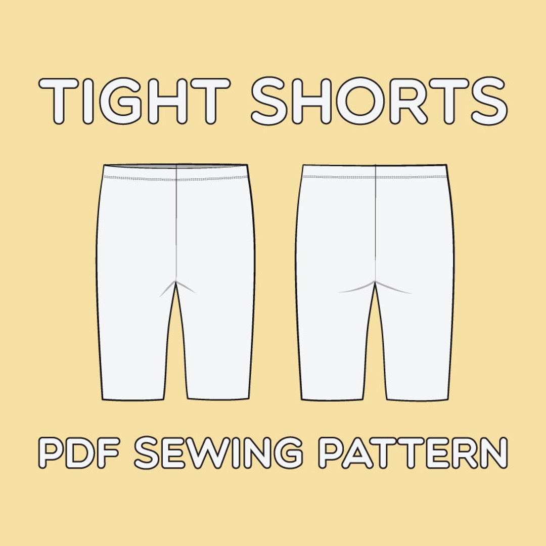 Tight Shorts PDF Sewing Pattern Sizes XS / S / M / L / XL - Etsy