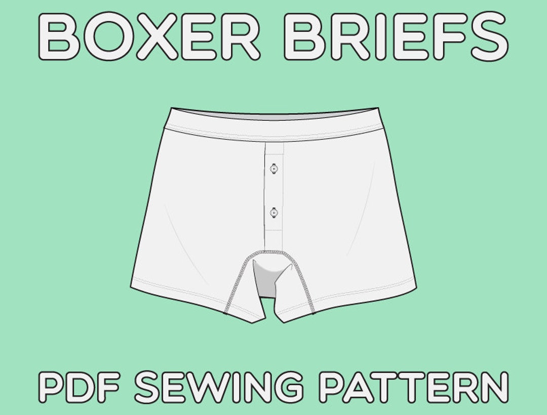 Boxer Briefs PDF Sewing Pattern Sizes XS / S / M / L / XL / - Etsy