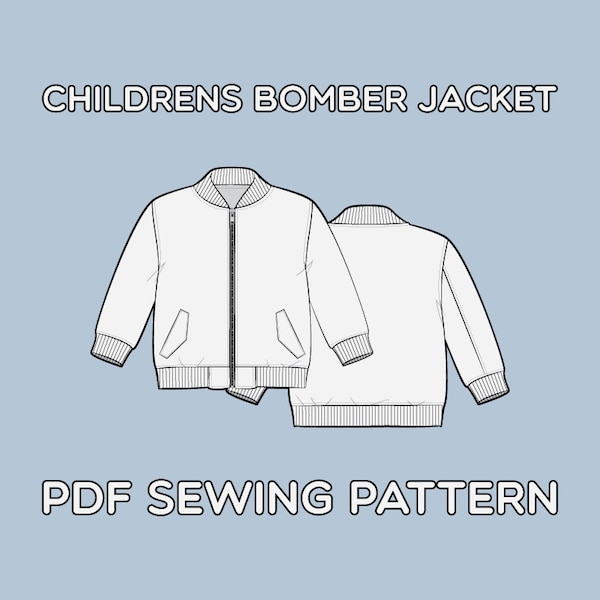 Bomber Jacket Pattern - Etsy
