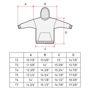 Children's Hoodie PDF Sewing Pattern Sizes 0-3M / 3-6M / 6-9M / 9-12M ...