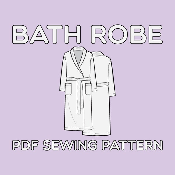 Mens Bath Robe Sewing Pattern - Etsy