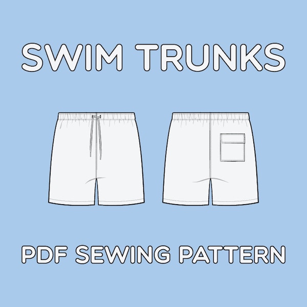 Mens Swim Trunks Pattern - Etsy