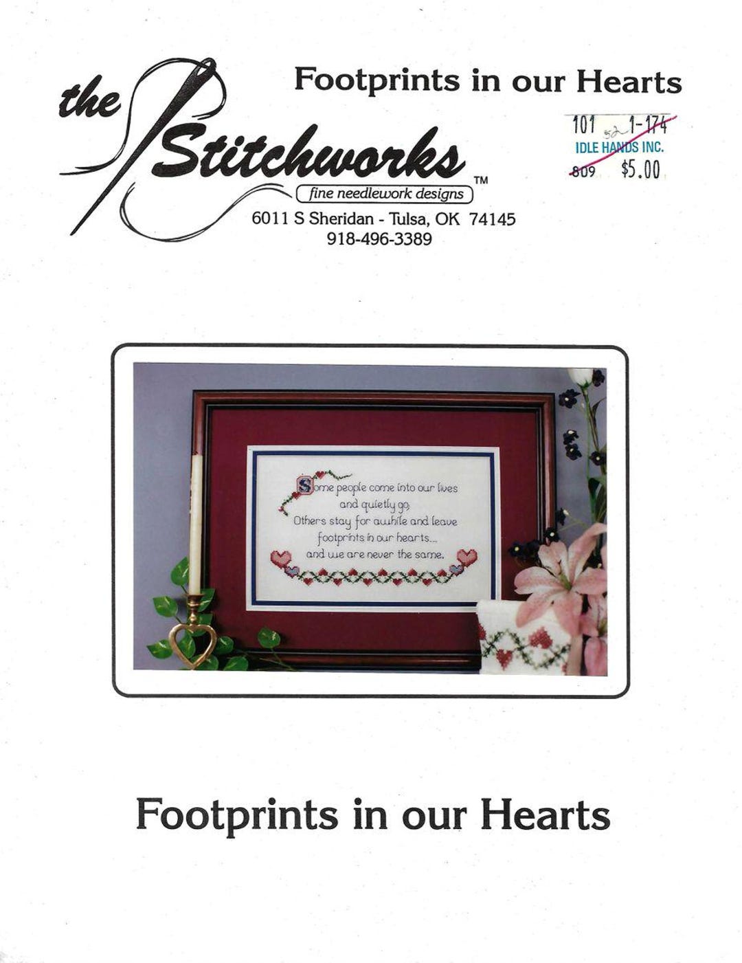 Footprints in Our Hearts Cross Stitch Pattern by the Stitchworks - Etsy