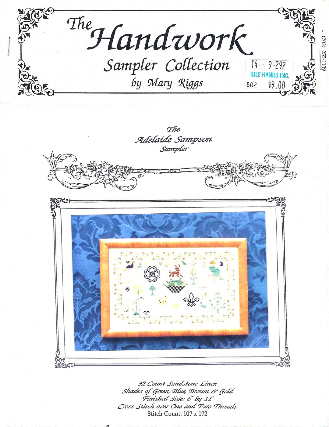The Adelaide Sampson Sampler Cross Stitch Pattern by Mary Riggs - the ...