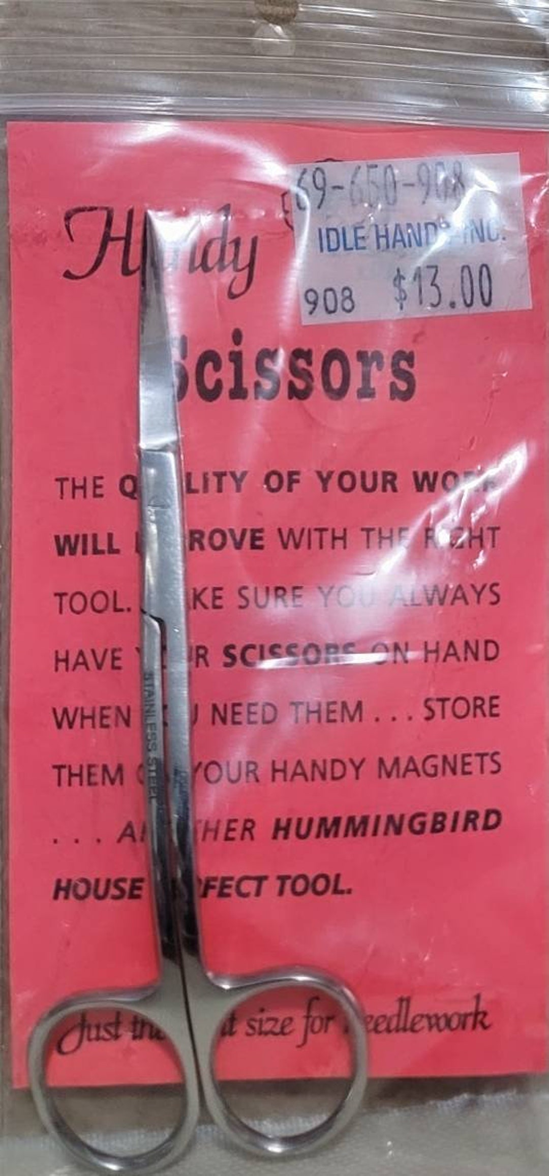 Handy Scissors Curved by Hummingbird House 4.5 - Etsy