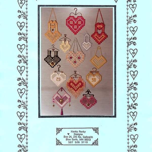 Hardanger Hearts Pattern - Etsy
