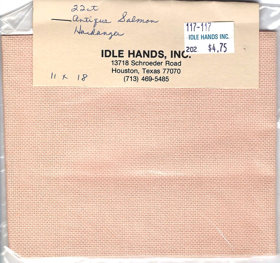 22 Count Antique Salmon Hardanger 11 X 18 - Etsy
