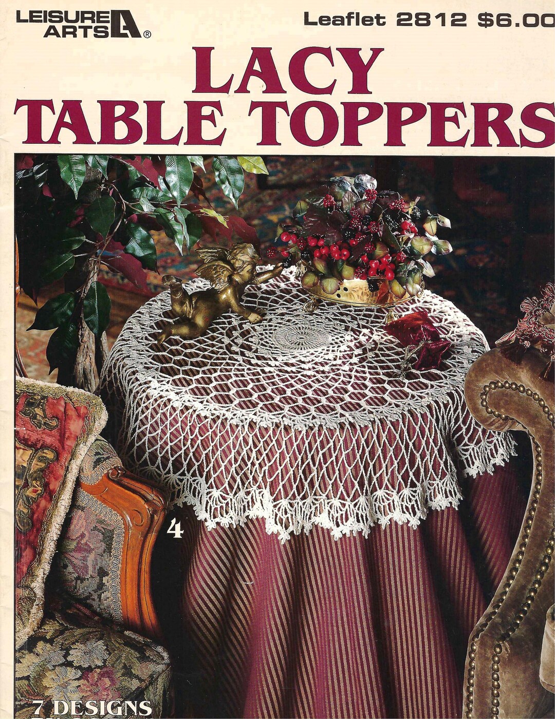 Lacy Table Toppers Crochet Pattern Book by Ocie Jordan - Leisure Arts ...