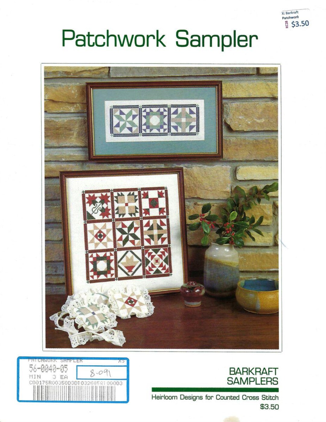 Patchwork Sampler Cross Stitch Leaflet by Barkraft Samplers - Etsy