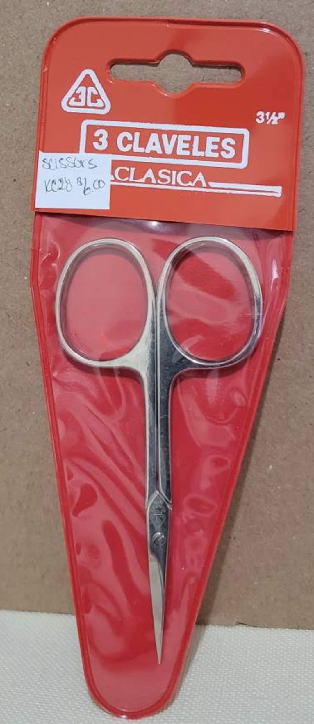 3 CLAVELES CLASIC Short Blade Scissors 3.5 Thread - Etsy