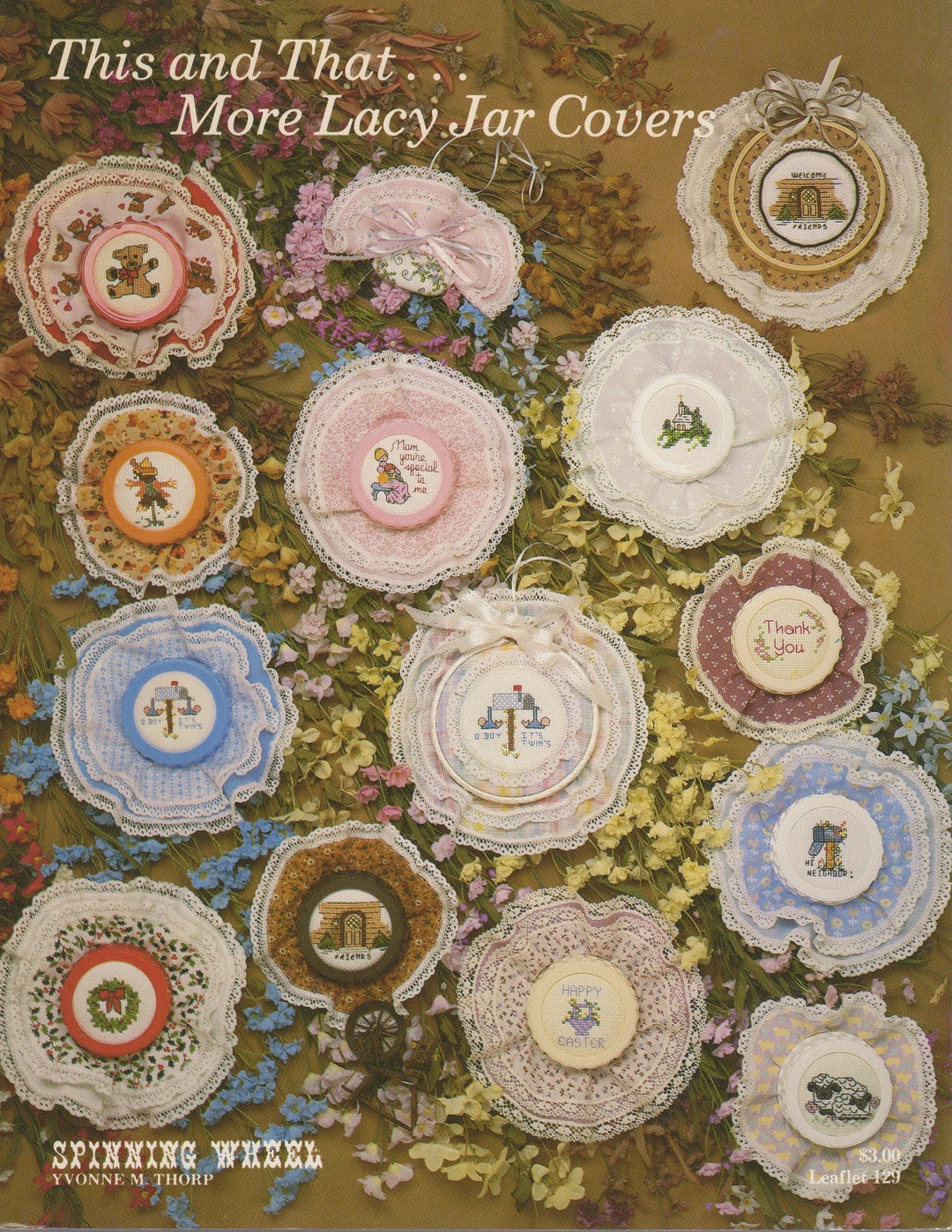 This and That... More Lacy Jar Covers Cross Stitch Book by Yvonne M ...