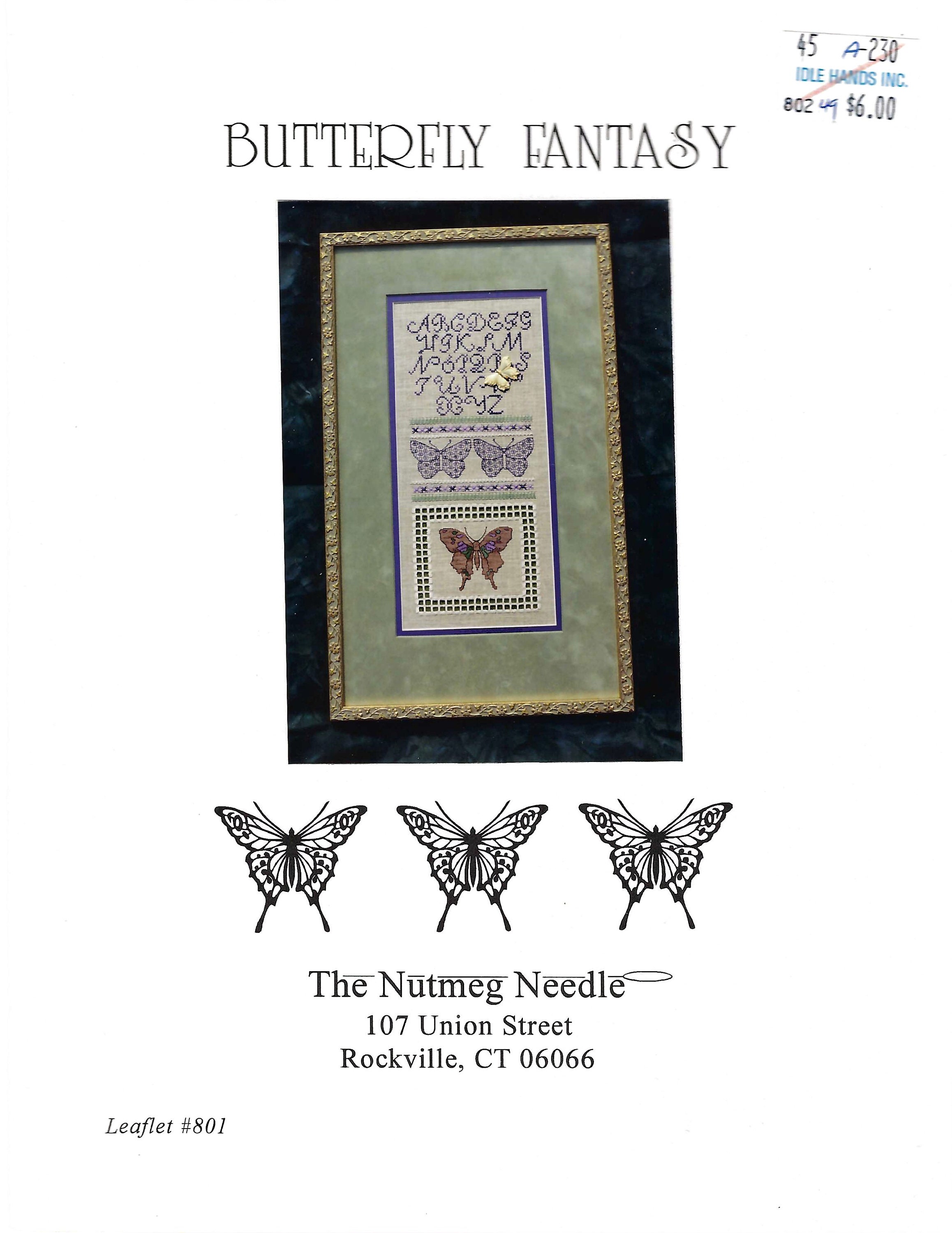 Butterfly Fantasy Hardanger Embroidery Pattern Book by the Nutmeg ...