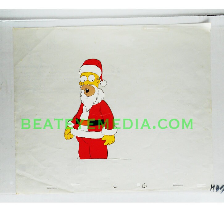 Homer Simpson,animation Cel,cartoon,animation Art,comic Book,original ...