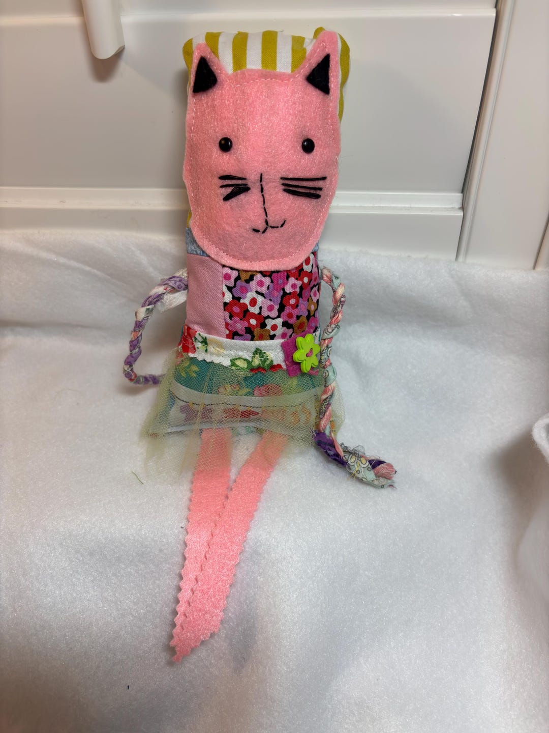 Scrappy Doll, Quilted Fabric Doll, Soft Toy, Kitty, Plush Toy, Stuffed ...