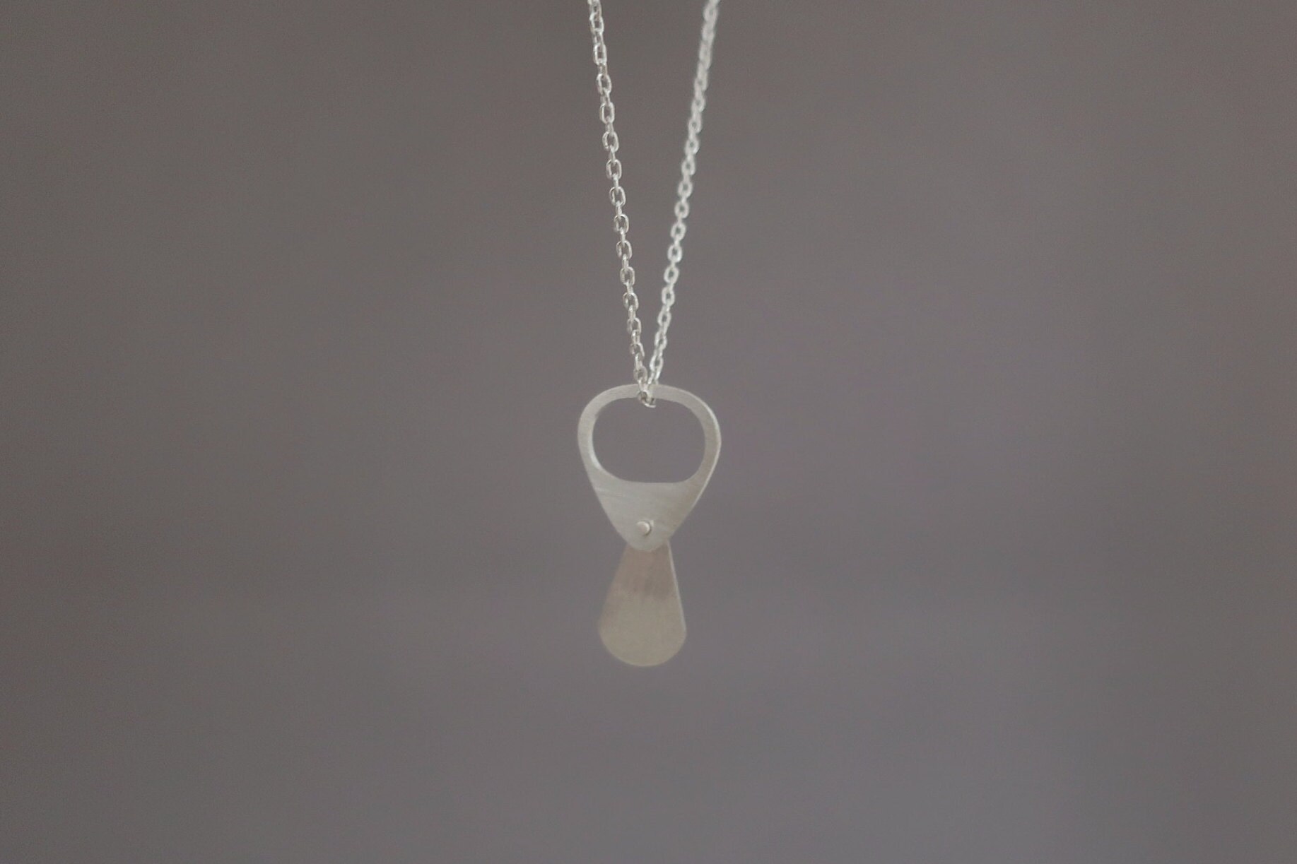 Sterling Silver Soda Tab Necklace Silver Pop Tab Pendant - Etsy