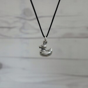 Sterling Silver Rubber Duck Necklace Rubber Duck Necklace Duck Pendant ...